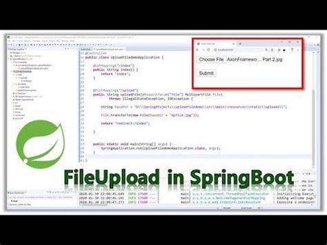 How to add a FileUpload in Spring Boot : ProgrammingTutorial