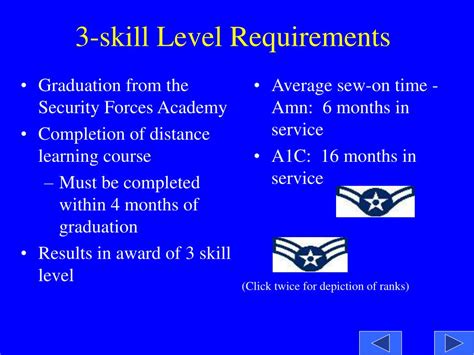 Ppt Air Force Enlisted Career Path Security Forces Specialist Powerpoint Presentation Id 5960228