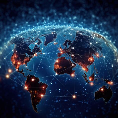 Premium Ai Image Innovative Communication Tech Concept Of A Globally