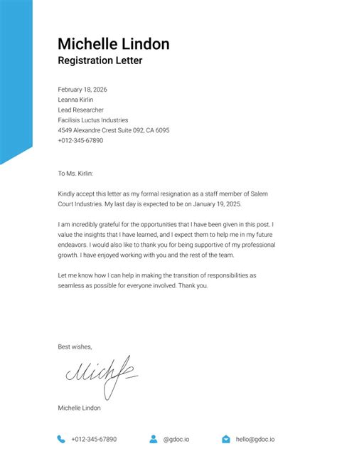 Template Of A Formal Resignation Letter Infoupdate Org