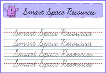 Editable Name Trace Print Cursive By Smart Space Resources TPT