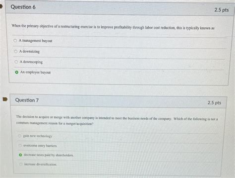Solved When The Primary Objective Of A Restructuring