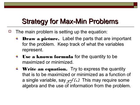 Concepts Of Maxima And Minima Ppt