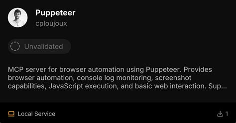 Puppeteer Mcp Servers Lobehub