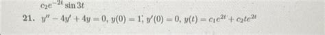 solved initial value problems use direct substitution to