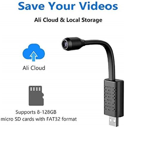 Smallest Mini Spy Hidden Camera 1080P Portable WiFi Small HD Nanny Cam With 360 Flexible