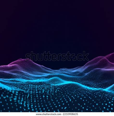 Technology Background Connected Dots On 3d Stock Illustration 2210908635 Shutterstock