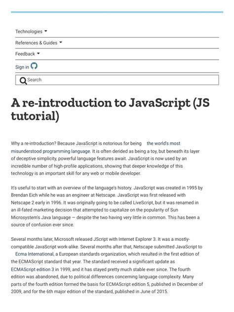 A Re Introduction To Javascript Js Tutorial Search Download Free