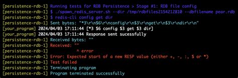 Rdb Persistence First Stage Zg5 Returns Confusing Eof Error Challenges Codecrafters