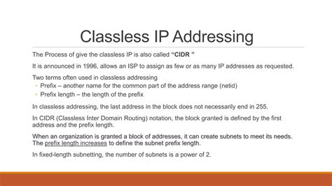 basics of ip addressing pptx internet computing