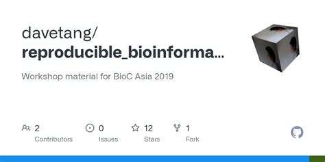 github davetang reproducible bioinformatics workshop material for