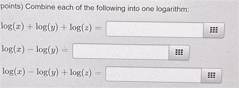 Solved Combine Each Of The Following Into One