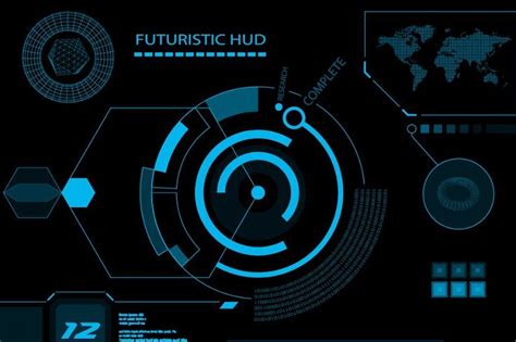 Futuristic HUD Touch GUI Elements Futuristic User Interface Interface