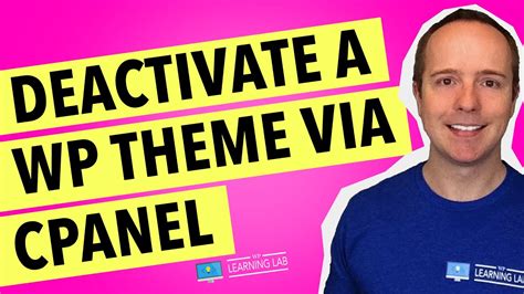 how to deactivate a wordpress theme via cpanel remove a wordpress theme youtube