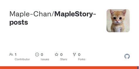 GitHub Maple Chan MapleStory Posts