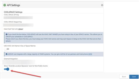 Override Location Spaces For Non Public Events Via Api Calls Espace Support Center