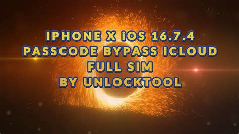 Iphone X Ios 16 7 4 Passcode Bypass Icloud Full Sim Done By Unlocktool Youtube