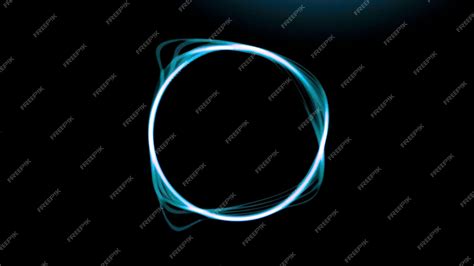 Premium Photo Black Background Motion A Huge White Circle In Animation That Draws Bright White