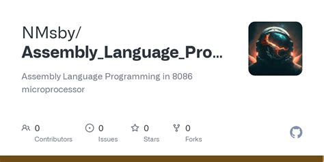 Github Nmsbyassemblylanguageprogramming Assembly Language