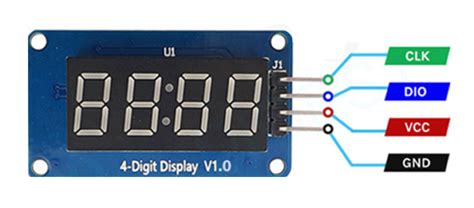 interfacing tm1637 4 digit 7 segment led display with arduino
