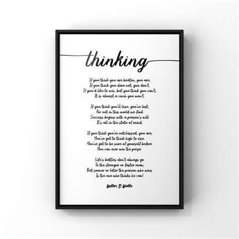 Thinking Poem In A Contemporary Script Font By Walter Wintle Etsy
