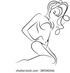Sexy Abstract Model Vector Stock Vector Royalty Free 51179752 Shutterstock