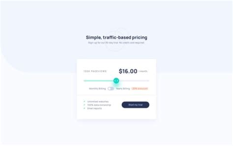 Frontend Mentor Interactive Pricing Component Coding Challenge Solution