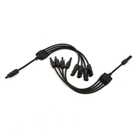 Wholesale Solar Cable Parallel Connector 4 To 1 Y Branch Waterproof Pv