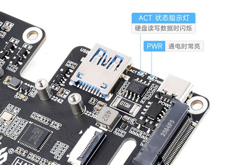树莓派5 Pcie 转 Usb 3 2 Gen1 和 M 2 扩展卡 Pi 5 专用 支持 Nvme 硬盘协议 扩展 4 路 Usb 3 2 接口 高速读写 Hat 标准