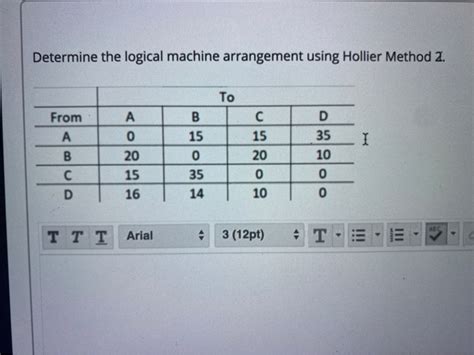 Solved Determine The Logical Machine Arrangement Using