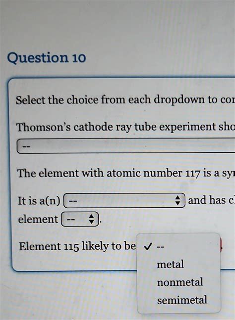 Solved Select The Choice From Each Dropdown To Correctly