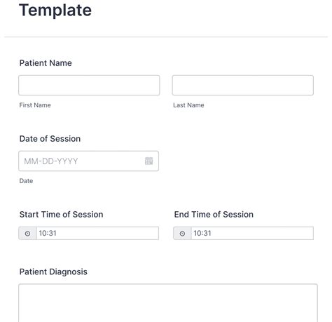 Occupational Therapy Progress Note Template Form Template Jotform