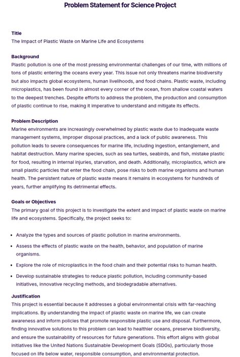20 Problem Statement Examples To Download