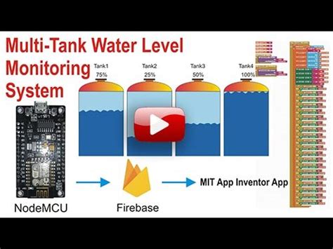 Multi Tank Water Level Monitoring System Using Nodemcu Firebase And MIT App Inventor App