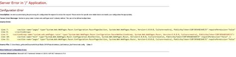 Umbraco 728 Configuration Error After Nuget Installation In