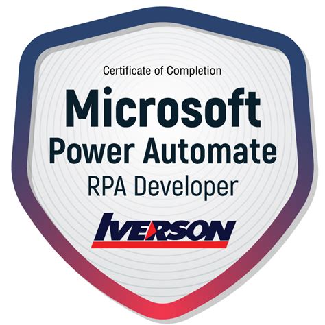 microsoft power automate rpa developer credly