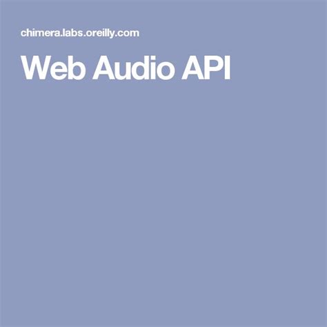 Web Audio Api Business Training Learning Resources Learning