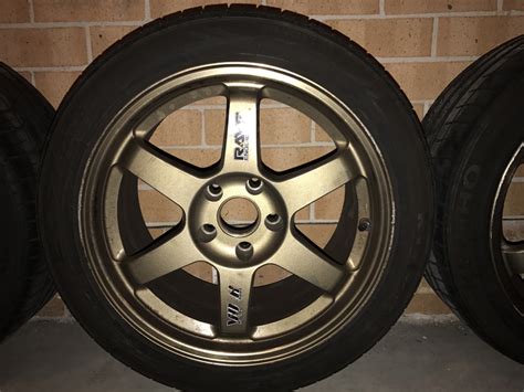 Volk Te37 17inch Staggered Set For Sale Private Car Parts And