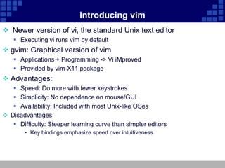 Unit Vim An Advanced Text Editor PDF Operating Systems Computer