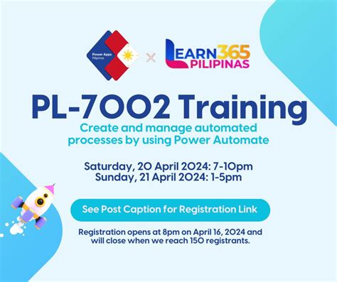 Pl 7002 Registration Now Open This Power Apps Pilipinas