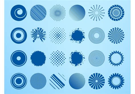 Abstract Circle Set Download Free Vector Art Stock Graphics And Images