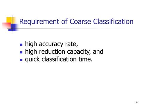 ppt coarse classification via discrete cosine transform and