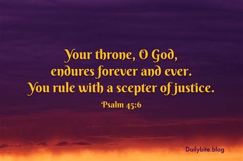 Day 45 Psalm 45 Daily Bite