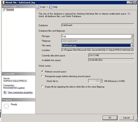 Unable To Truncate Sql Logs Error 0x80040e14 36 By