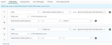 Forms Trying To Ignore Field Data Using Field Rules Laserfiche Answers