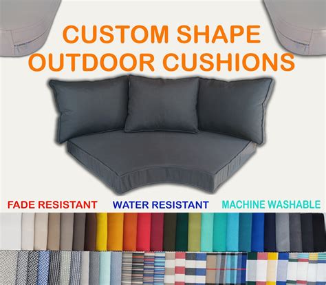 Custom Outdoor Cushions And Covers Foam Or Fiber Filled Fade Resistant
