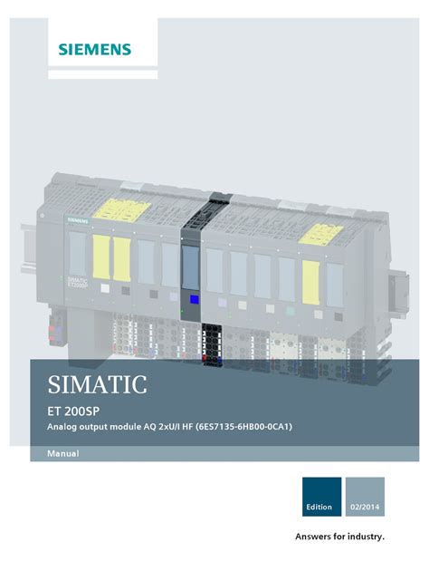 Siemens Et200sp Wiring Diagrams