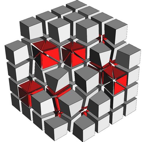 Example Of Hybrid Hexahedral Tetrahedral Mesh Of The Unit Cube With Download Scientific Diagram