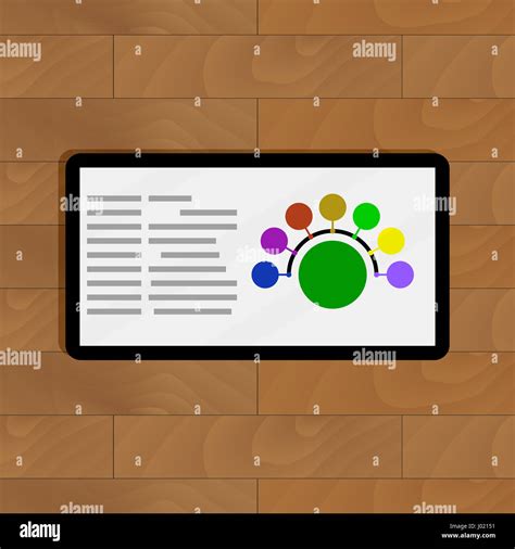 Round Color Chart On Tablets Screen Connection Diagram Information