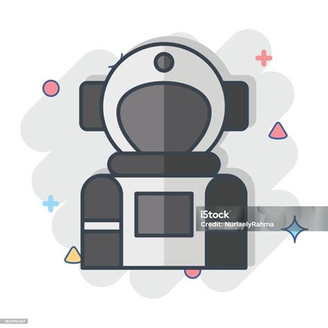 아이콘 우주 관광 미래 기술 기호와 관련이 있습니다 만화 스타일 심플한 디자인 편집 가능 간단한 일러스트레이션 개념에 대한 스톡 벡터 아트 및 기타 이미지 Istock